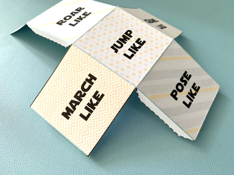 DIY Star Wars Game with Printable Character Activity Dice for Kids