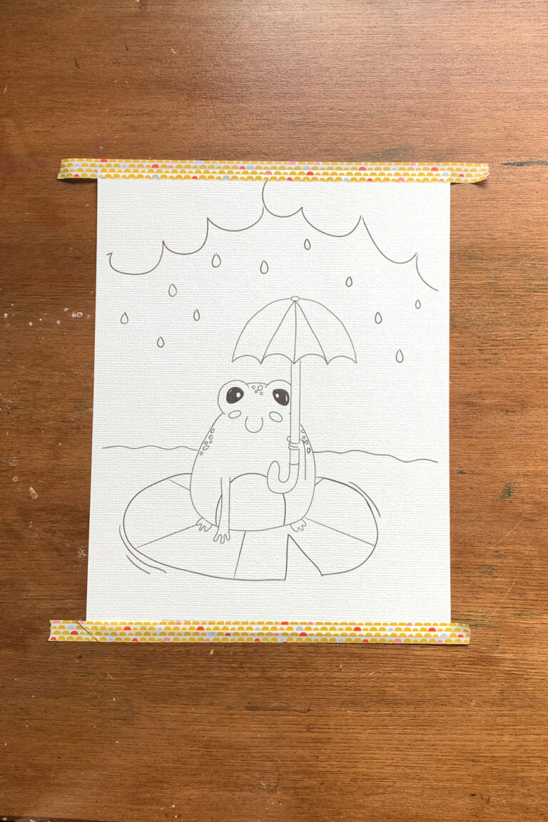 Printable Frog Coloring Page